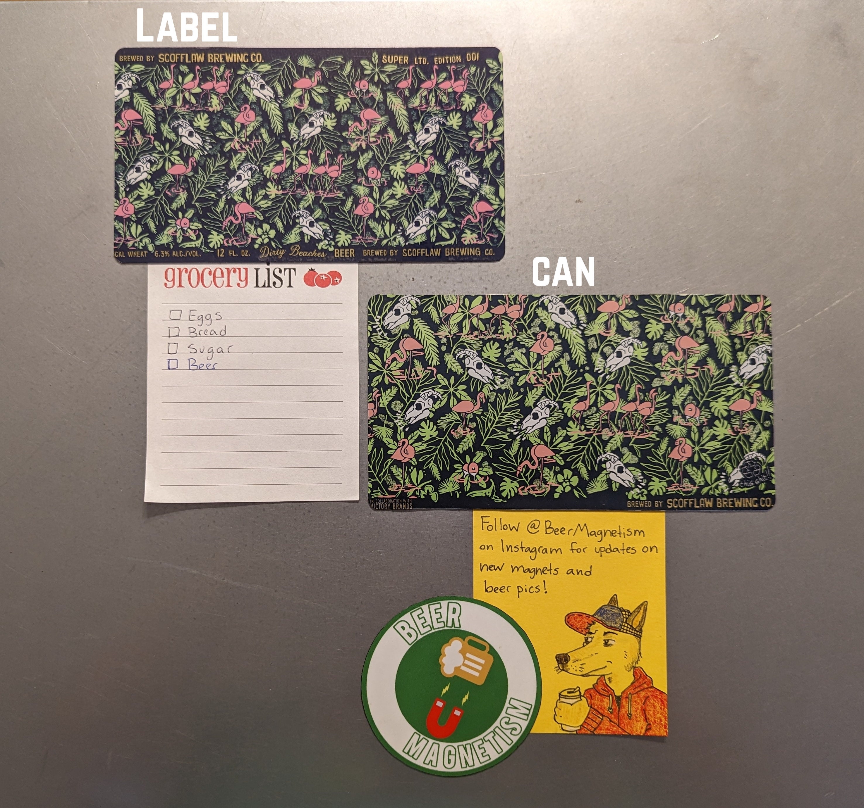 Craft Beer Magnet Scofflaw Brewing Goat's Milk Milkshake IPA, Dirty ...