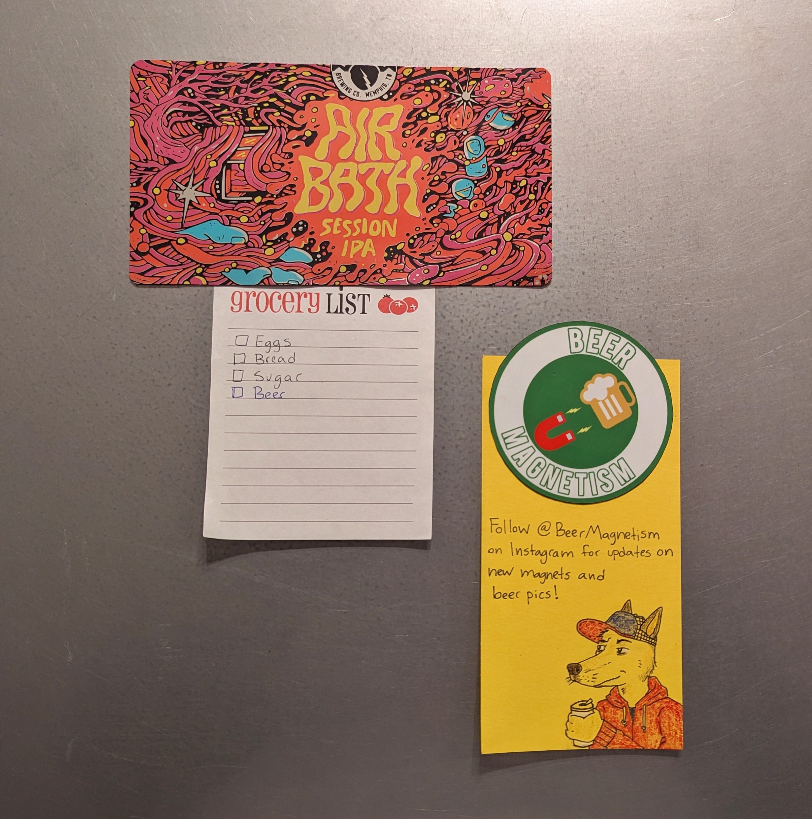 Craft Beer Magnet Wiseacre Brewing Ananda IPA, Adjective Animal, Air ...