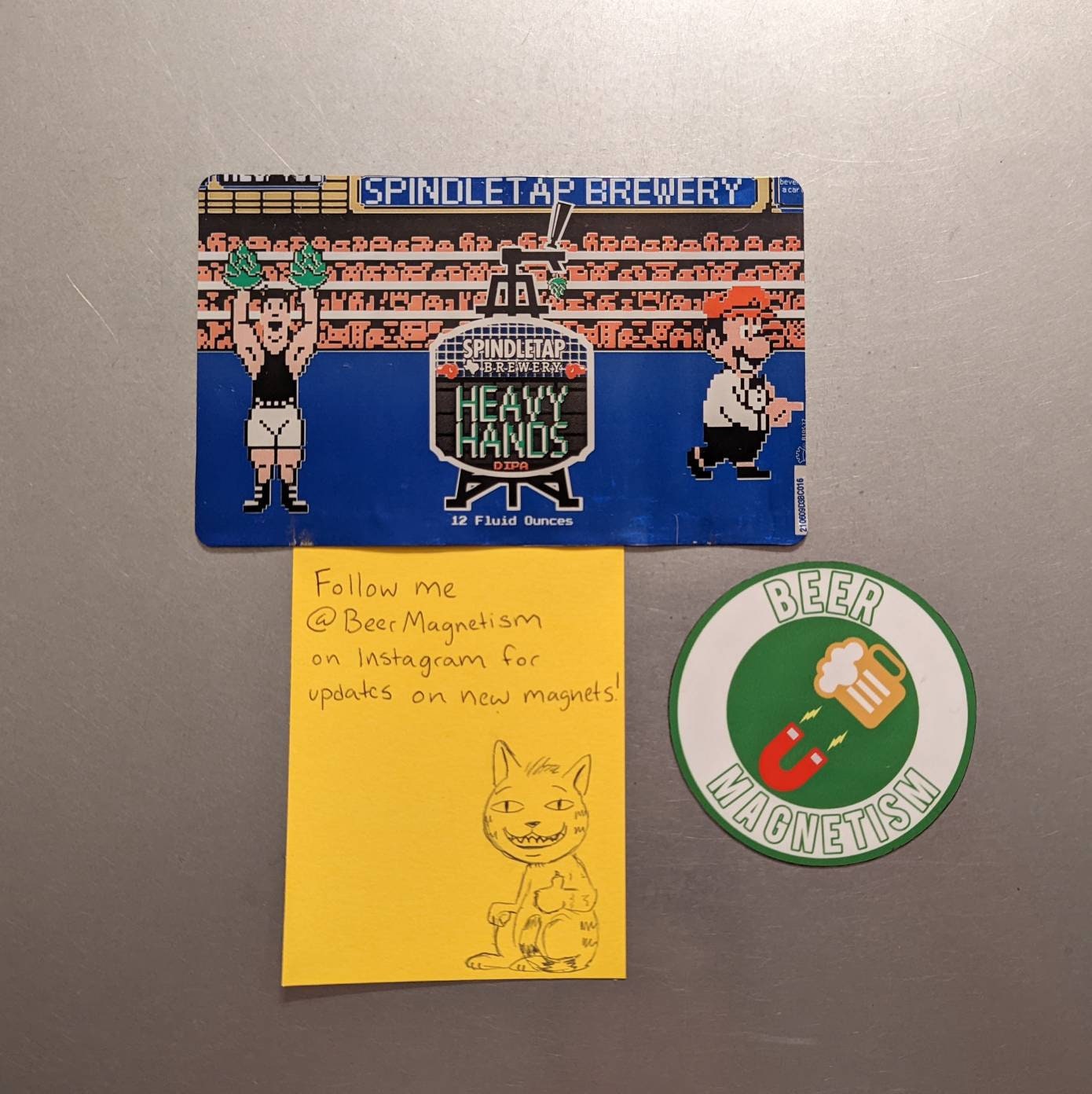 Craft Beer Magnet Spindletap Brewing Heavy Hands DIPA, Karbach Yule ...