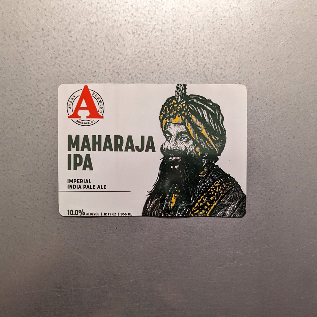 Craft Beer Magnet Avery Brewing Maharaja Imperial IPA India - Etsy