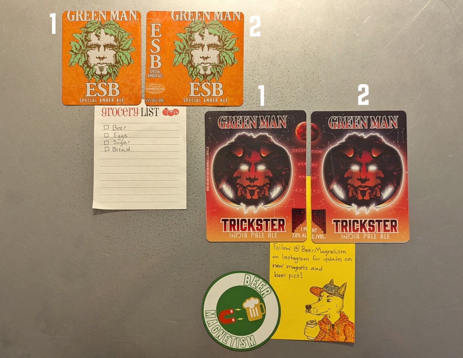 Craft Beer Magnet Green Man Brewing Wayfarer American IPA India Pale ...