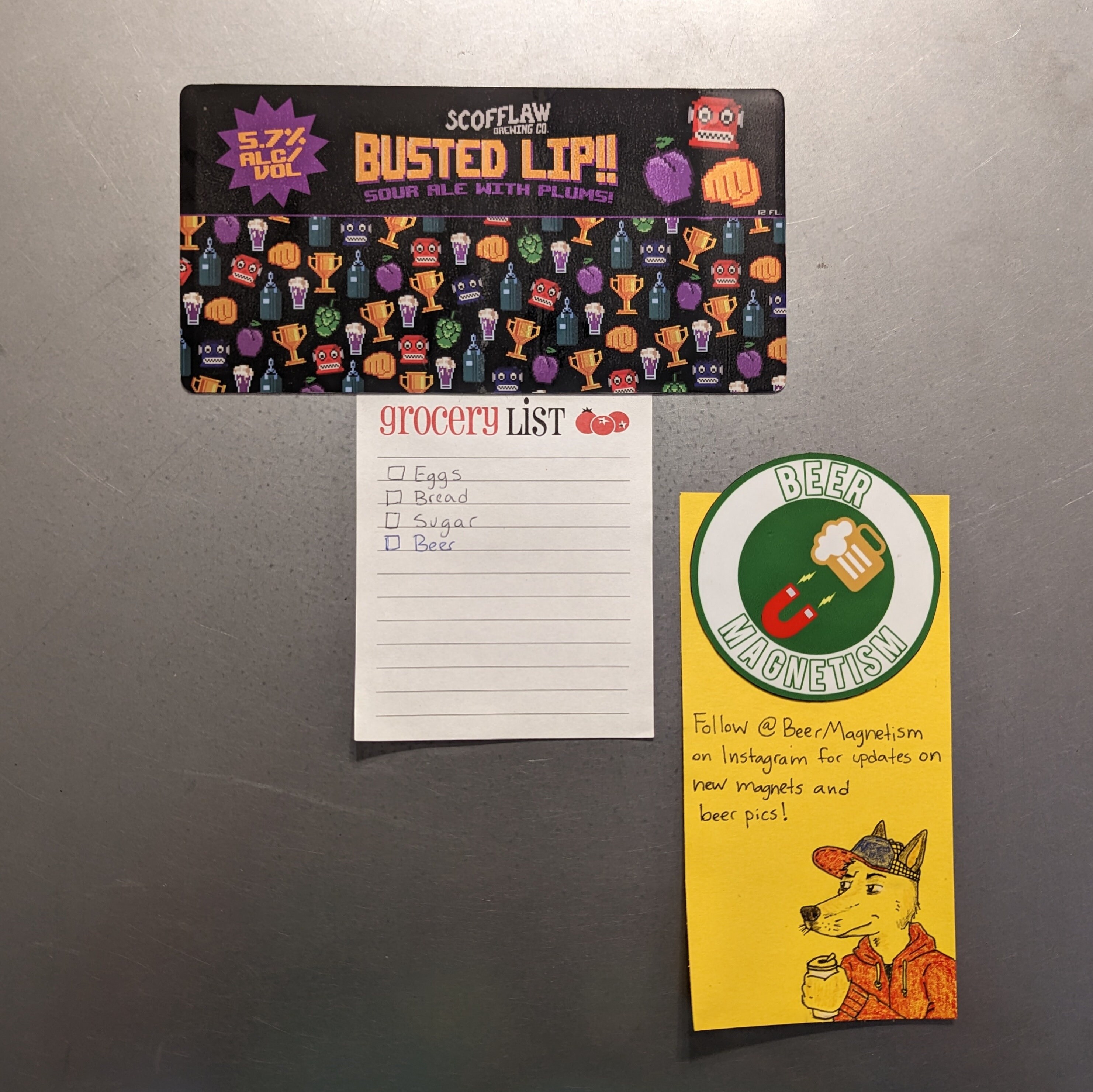 Craft Beer Magnet Scofflaw Brewing Goat's Milk Milkshake IPA, Dirty ...