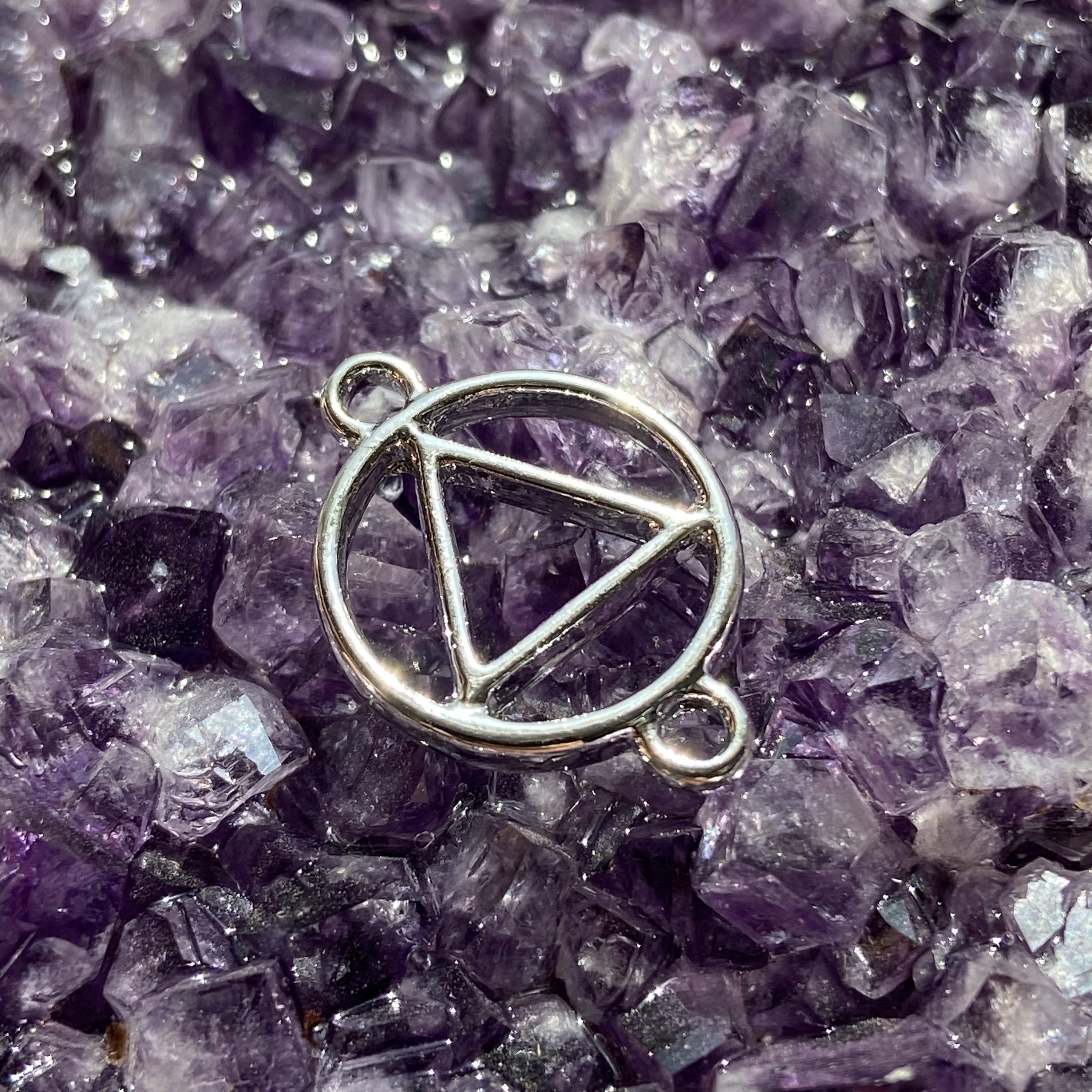 AA Circle & Triangle Charms: Double Attachment Recovery Jewelry ...