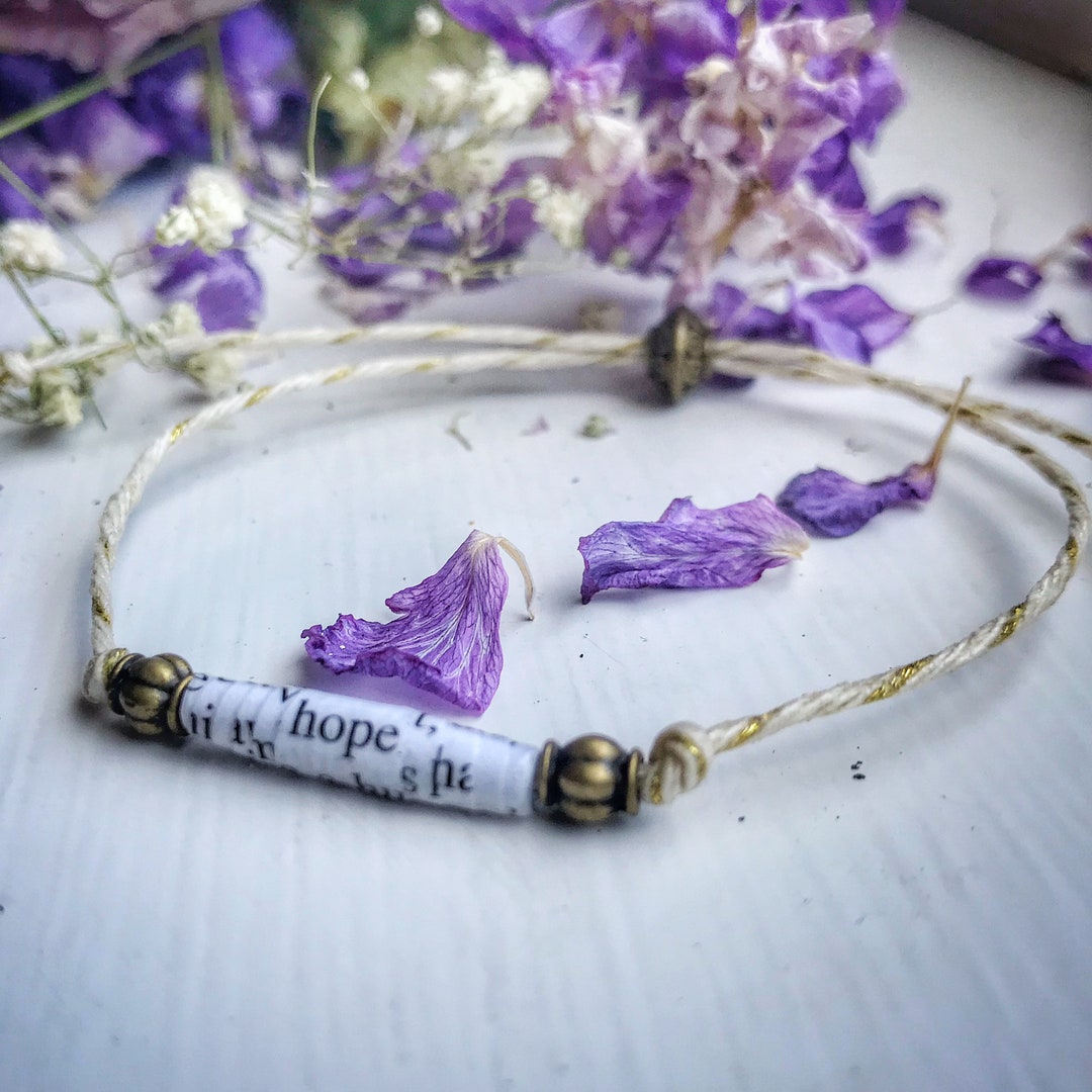 Recovery Bracelet Gold Hope Big Book Bead Bracelet Alcoholics Anonymous ...