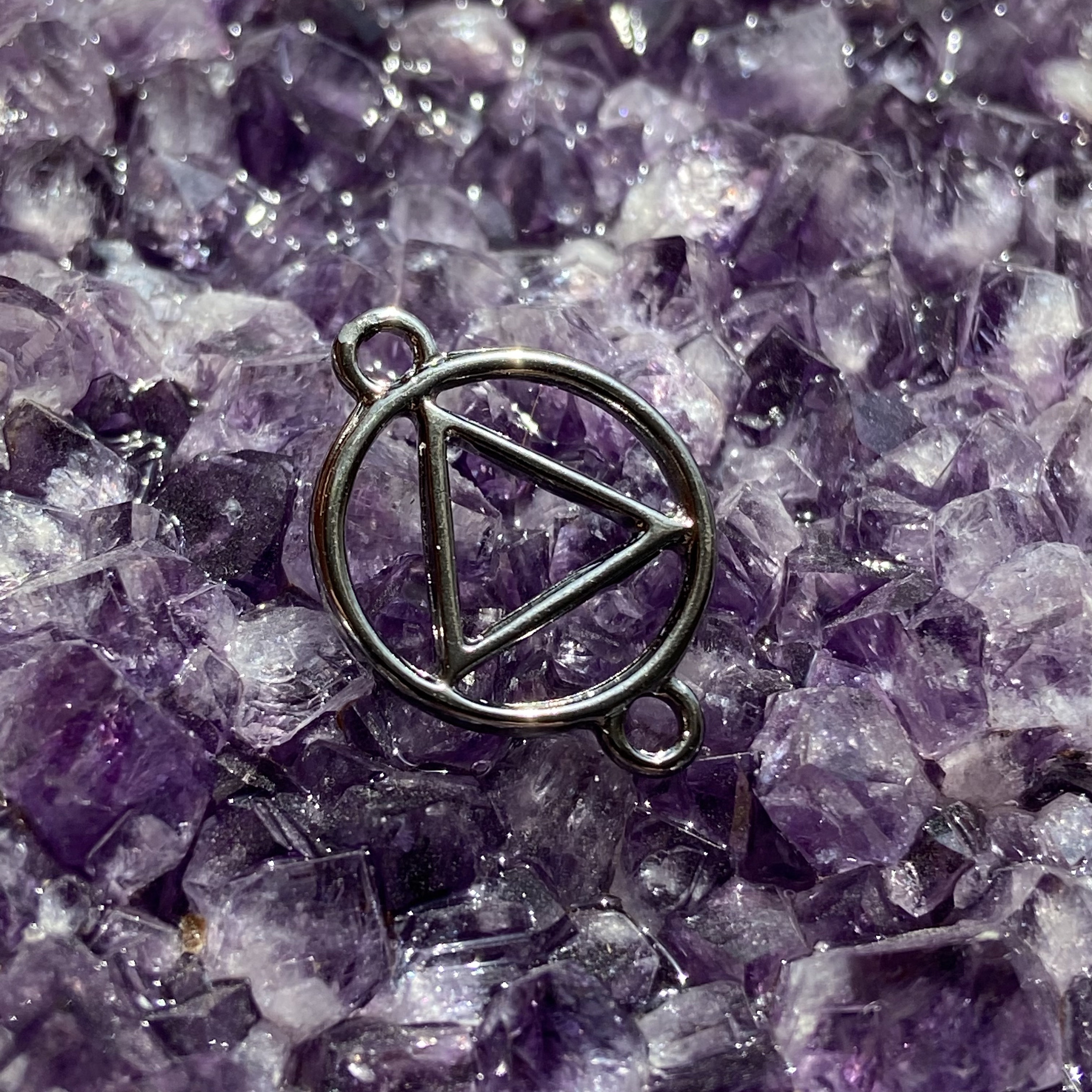 AA Circle & Triangle Charms: Double Attachment Recovery Jewelry ...