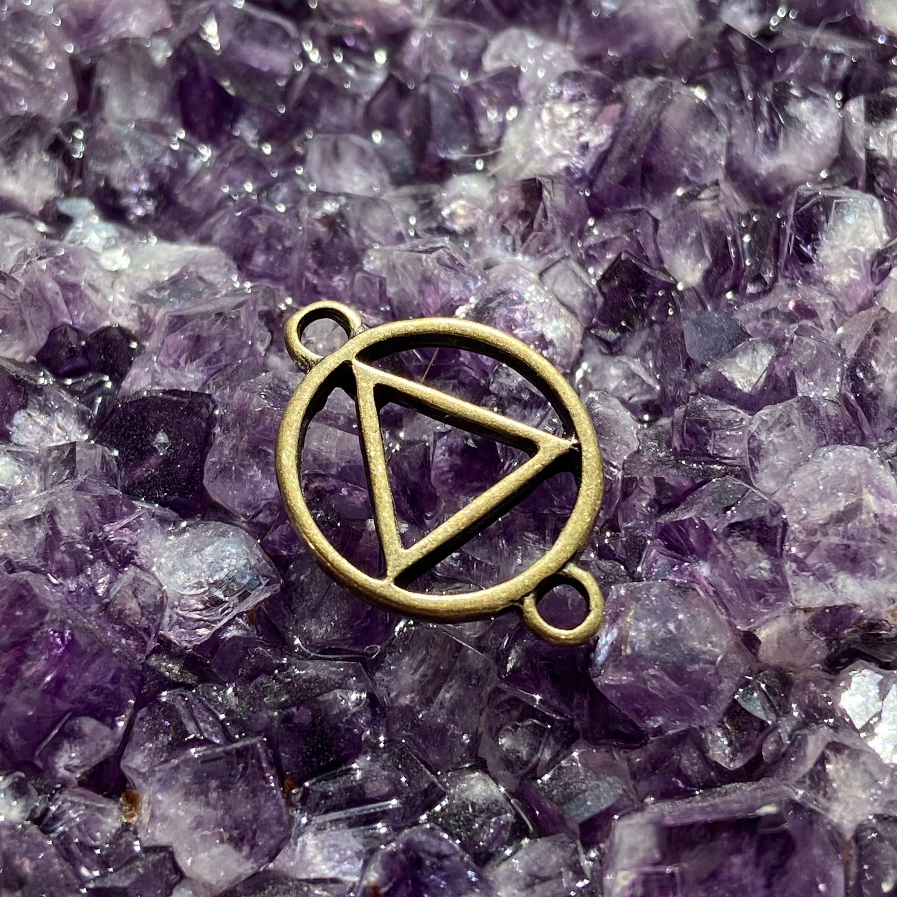 AA Circle & Triangle Charms: Double Attachment Recovery Jewelry ...