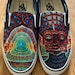 Custom Point Break Inspired Black Slip on Vans keanu Reeves / Patrick ...