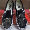 Custom Point Break Inspired Black Slip on Vans keanu Reeves / Patrick ...