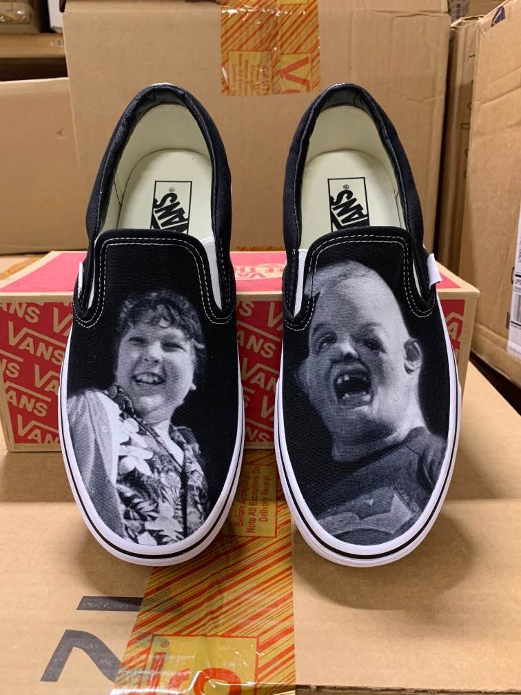 Custom Goonies Inspired Black Slip on Vans (sloth / Chunk) - Etsy