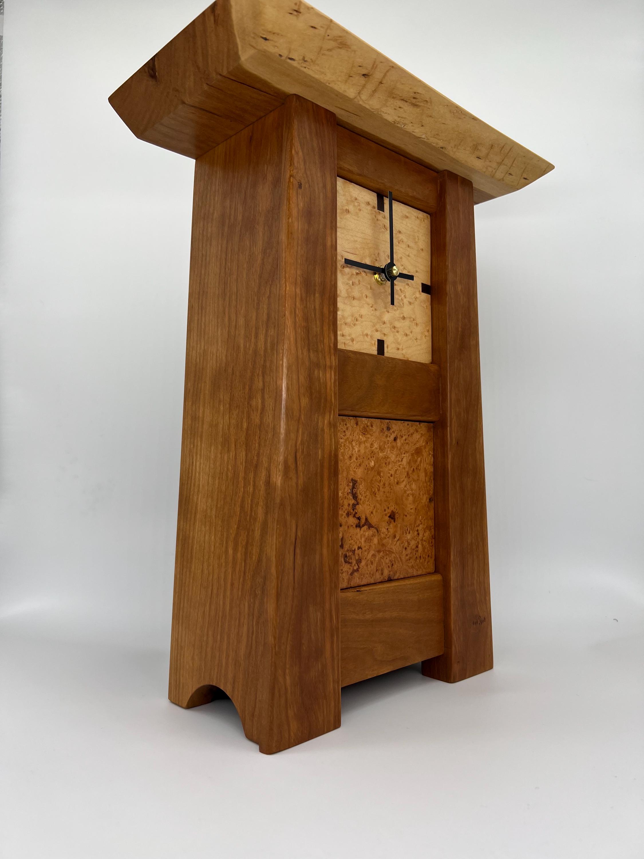Cherry Arts and Crafts Mantle Clock - Etsy