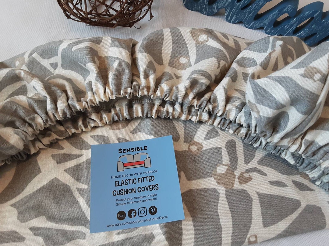 Elastic Fitted & Protective Cushion Cover for Indoor - Etsy