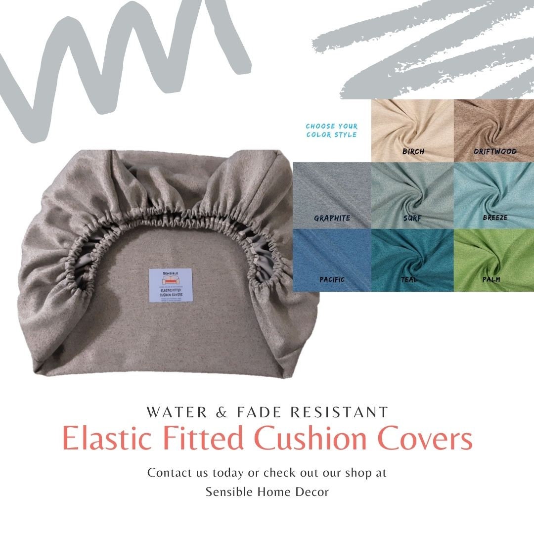 Water Fade Resistant Elastic Protective Cushion Cover - Etsy