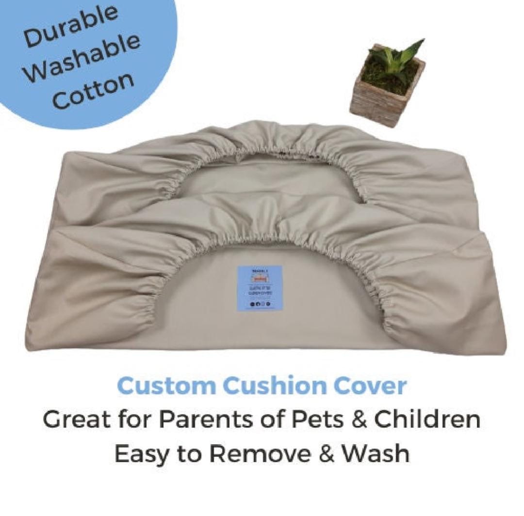 Elastic Fitted & Protective Cushion Cover for Indoor Furniture, Sofa ...