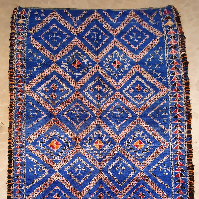 Blue Moroccan Rug - Etsy