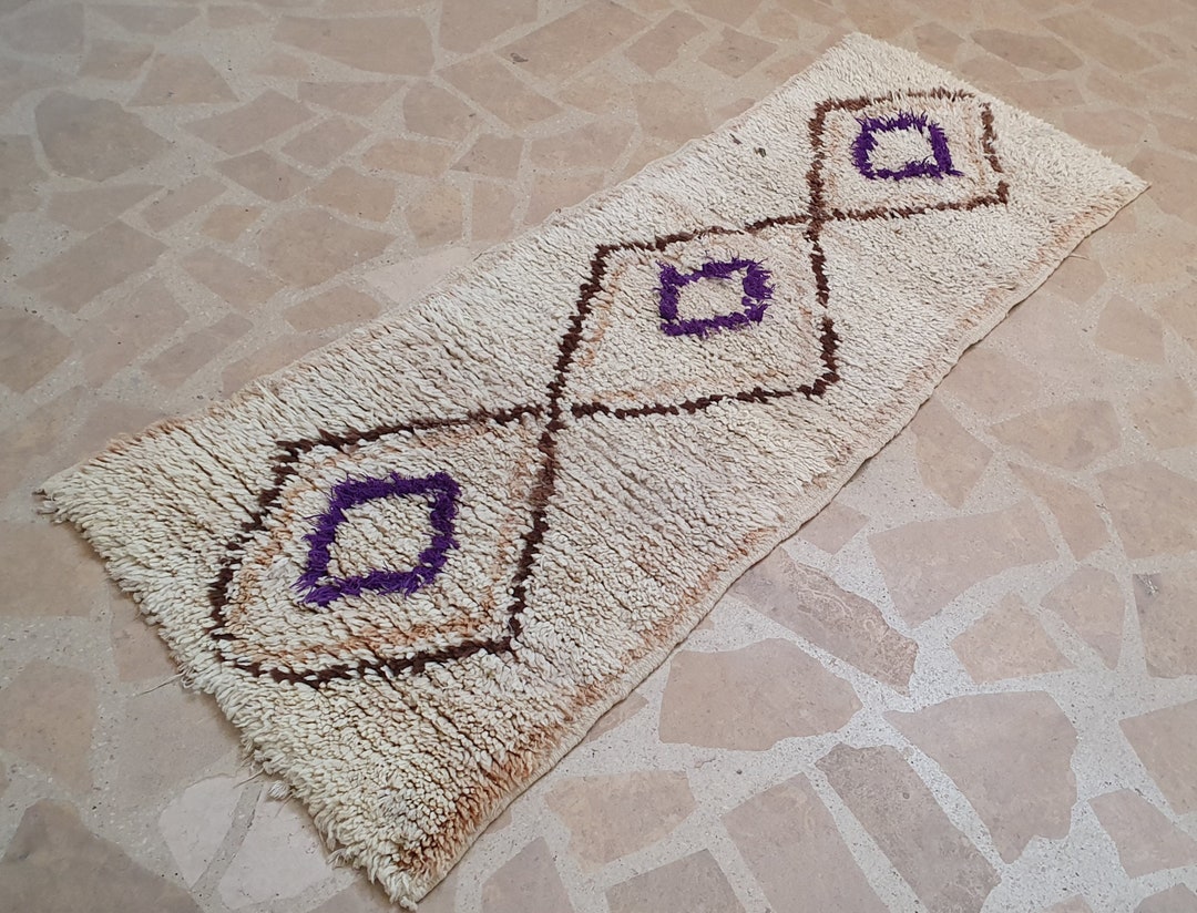 Vintage Small Berber Tribal Moroccan Runner Rug, 2'2'' X 6'0'' Rug ...