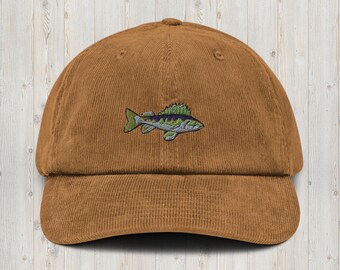WALLEYE FISH HAT One Embroidered Men Women Wildlife Baseball Cap Price ...