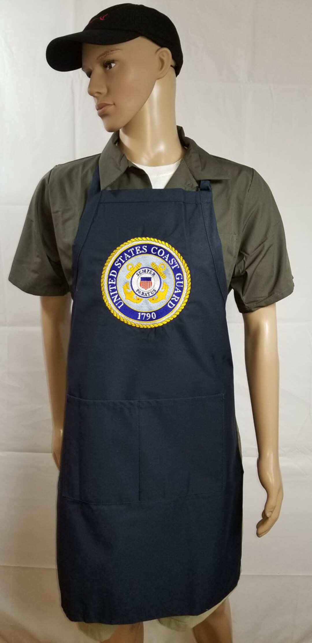 United States Coast Guard Custom Embroidered Apron - Etsy