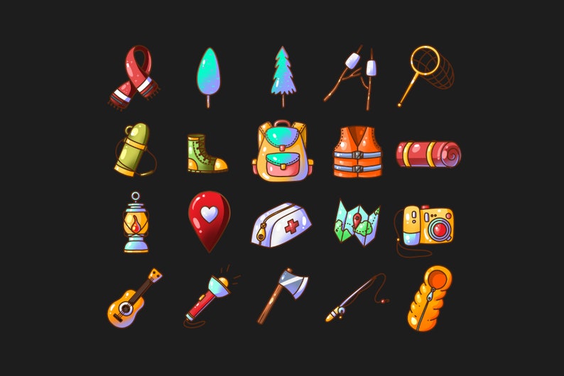 Cute Camping Clipart, PNG Family Camping, Backpacking Clip Art ...