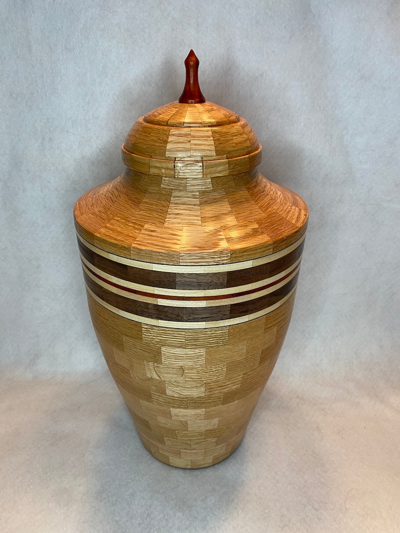 BP099 - Hand Turned Segmented Urn - Etsy