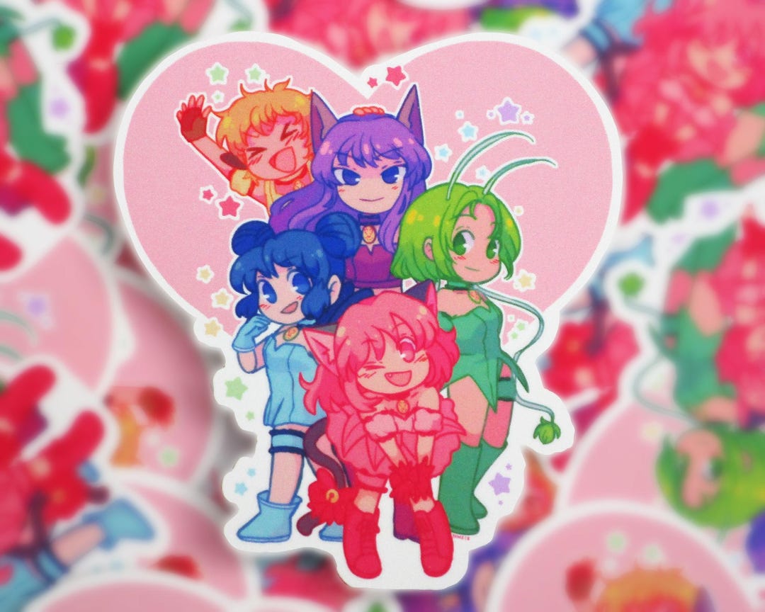 Magical Girl Group Sticker - Etsy