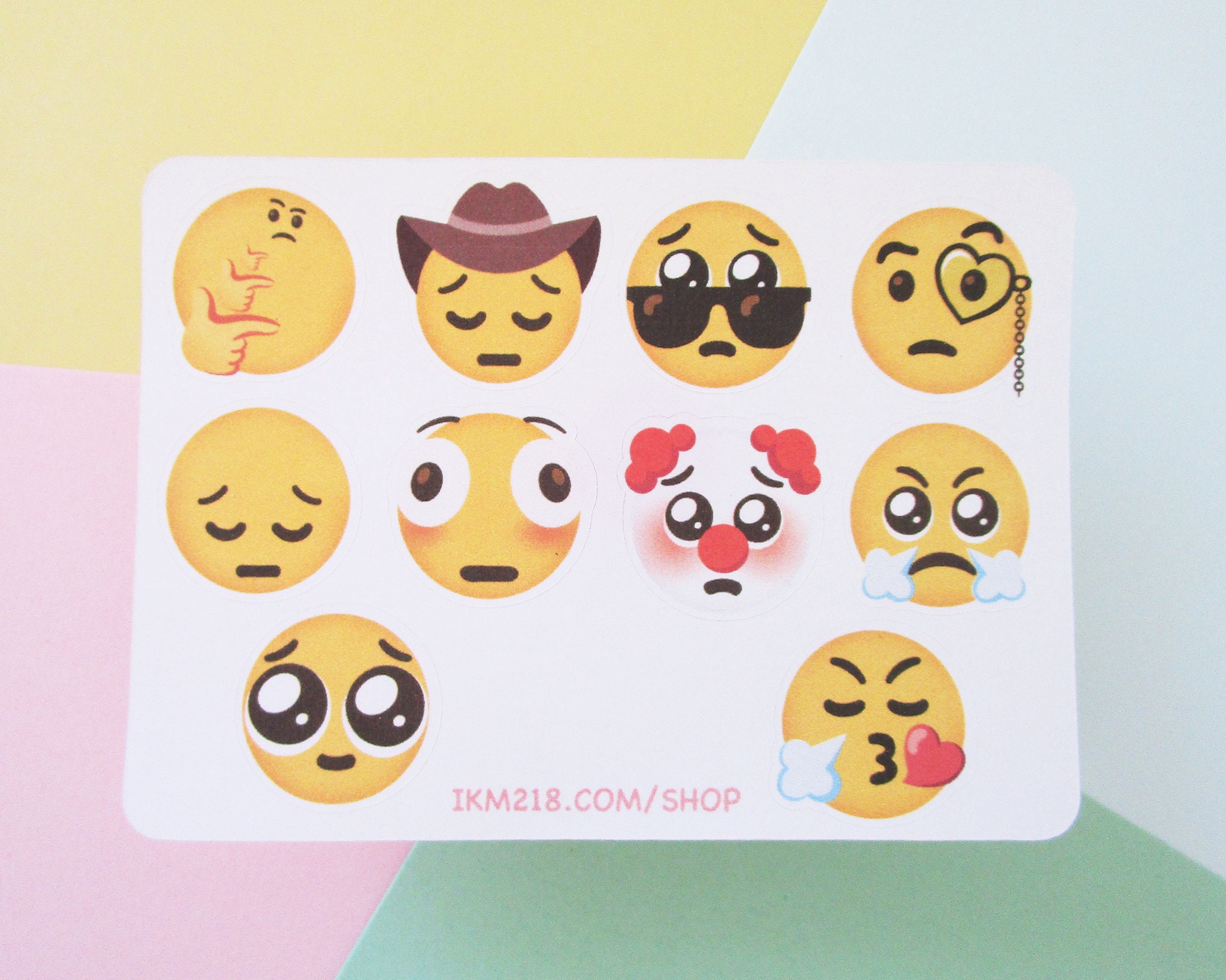 Emojis Sticker Sheet - Etsy