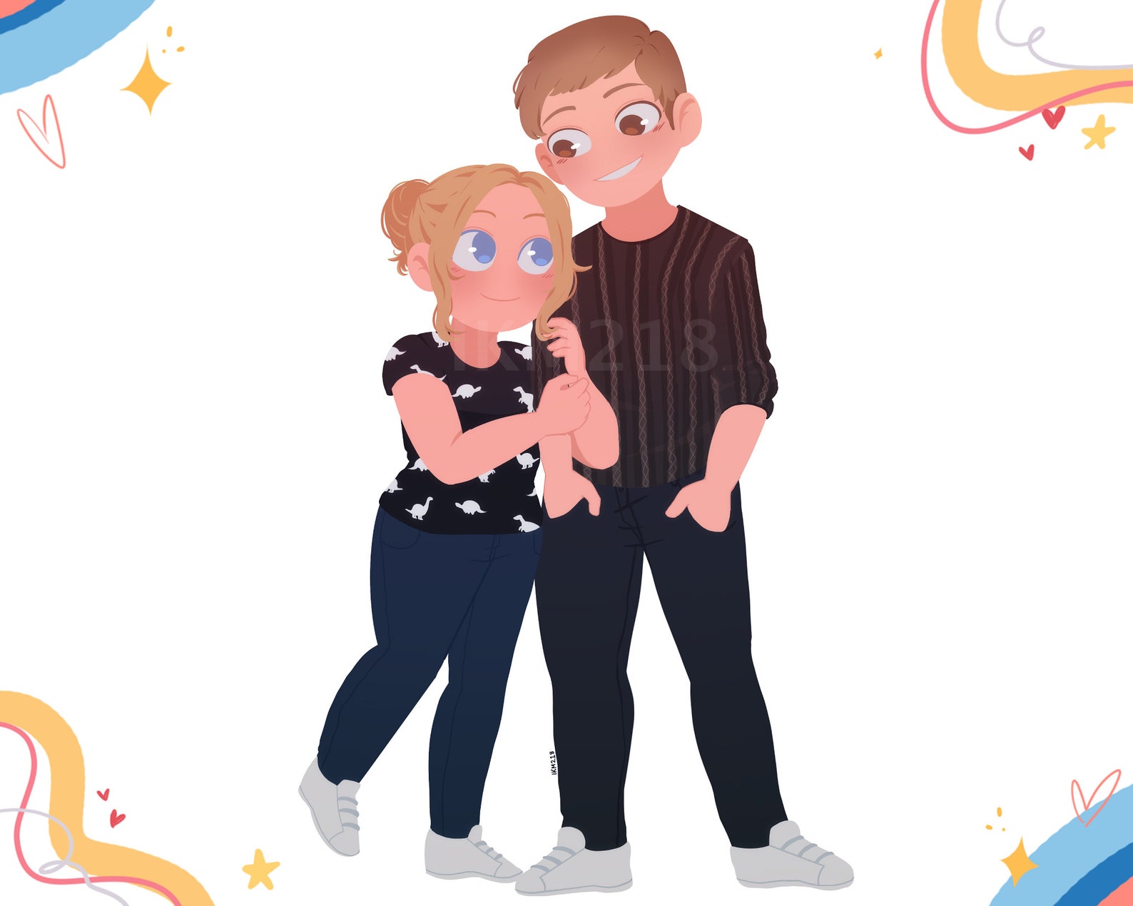 Custom Anime Art Commission Art Commission Sticker / Custom - Etsy