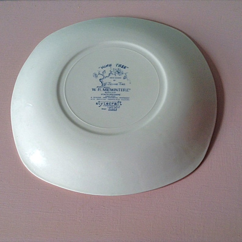1950s Rare MIDWINTER ' Ming Tree' Dinner Plate Designed by Jessie Tait ...