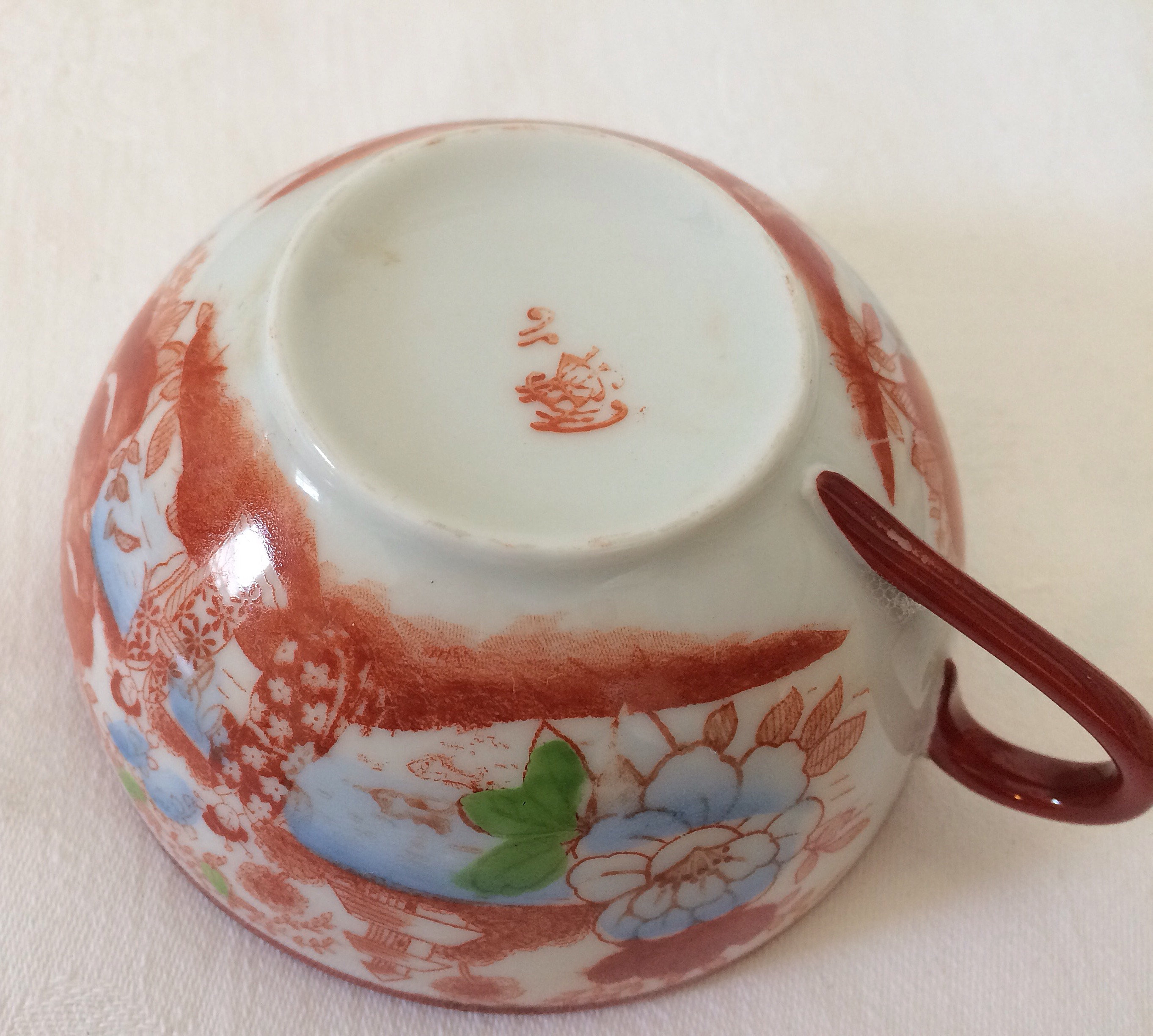 Vintage Kutani 1950s Japanese Geisha Tea Set China Tea Cup Saucer Plate ...