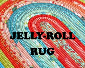 Colossal Round Rug Jelly-roll Rug Pattern by RJ Designs - Etsy