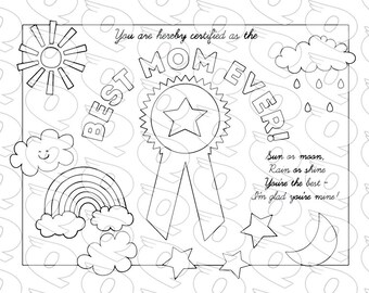 Best Mom Certificate - Etsy