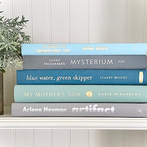 Bundle of Mixed Gray + Teal/turquoise + Books, Decorative Books ...