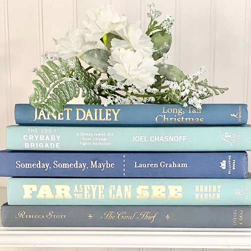 Blue Book Staging Books Home Decor Decorative Books - Etsy