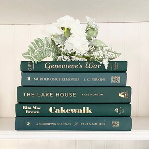 Green Office Book Decor, Green Aesthetic, Hunter Green, Decorative ...