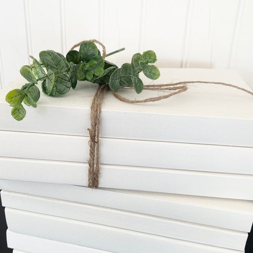 Decorative Book White Book Bookshelf Decor Coffee Table - Etsy