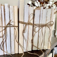 Wood Book Stack - 8"l X 4"h - Faux Book Stack - Personalized - Custom ...