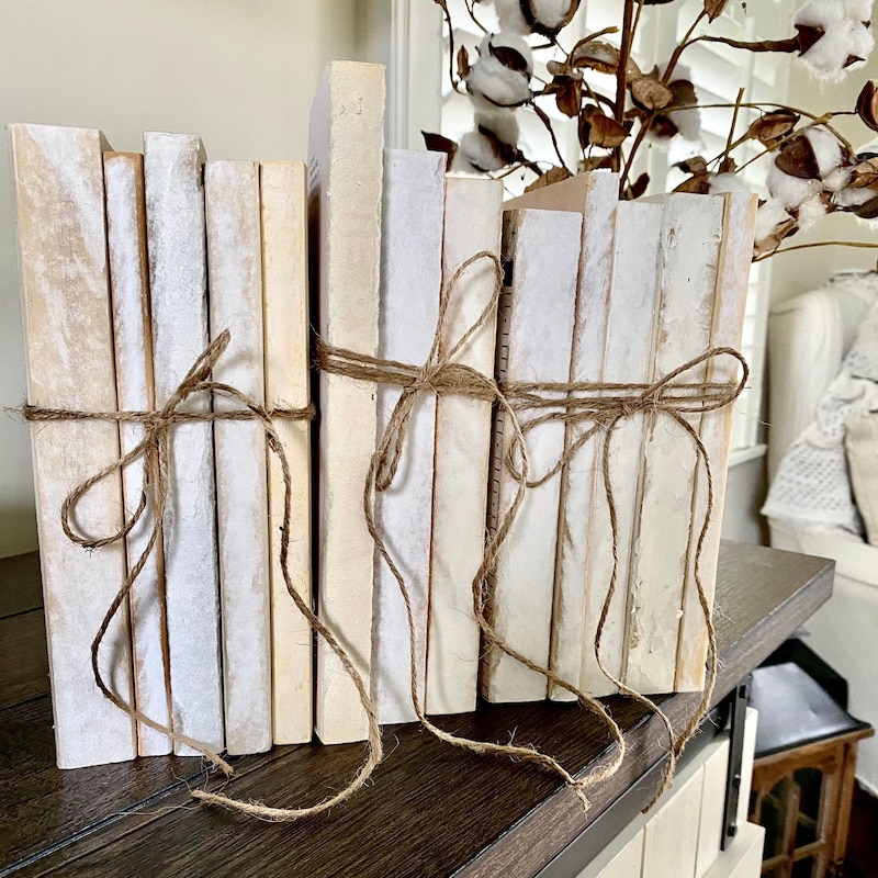Stacked Books - Etsy