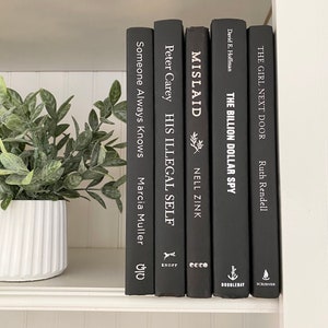 Bundle of Black Books, Staging Books, Home Decor, Decorative Books ...