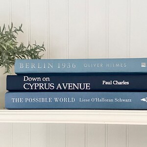 Blue Book, Staging Books, Home Decor, Decorative Books, Bookshelf Decor ...