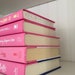 Stack of 5 Pink Books Preppy Pink Decor Maximalist Book - Etsy