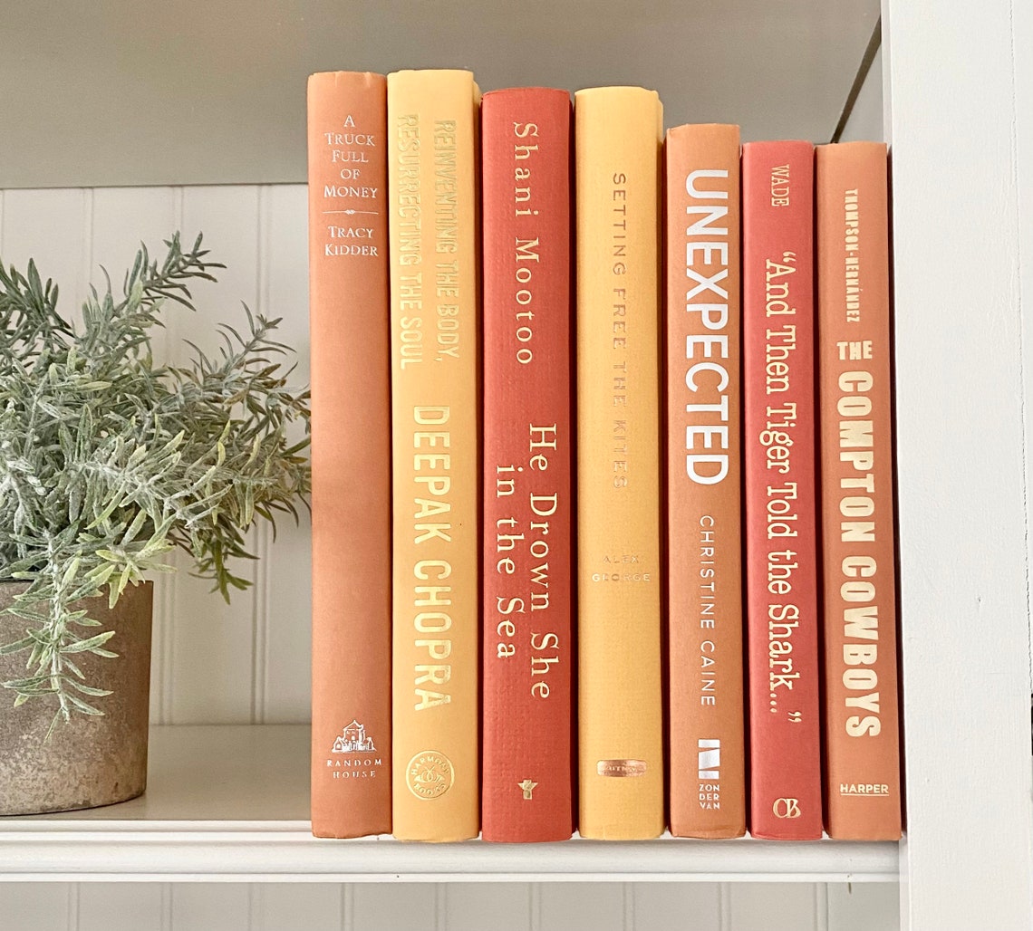 Bundle of Mixed Orange Dandelion Books Fall Decor Fall - Etsy