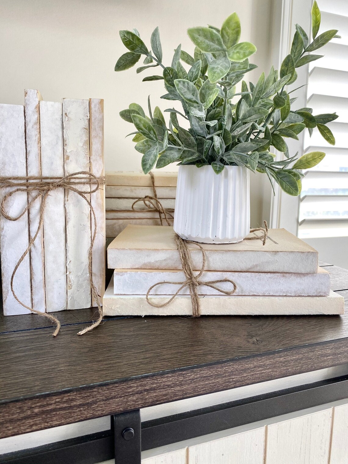 Rustic Books Farmhouse Book Book Stack Vintage Decor - Etsy