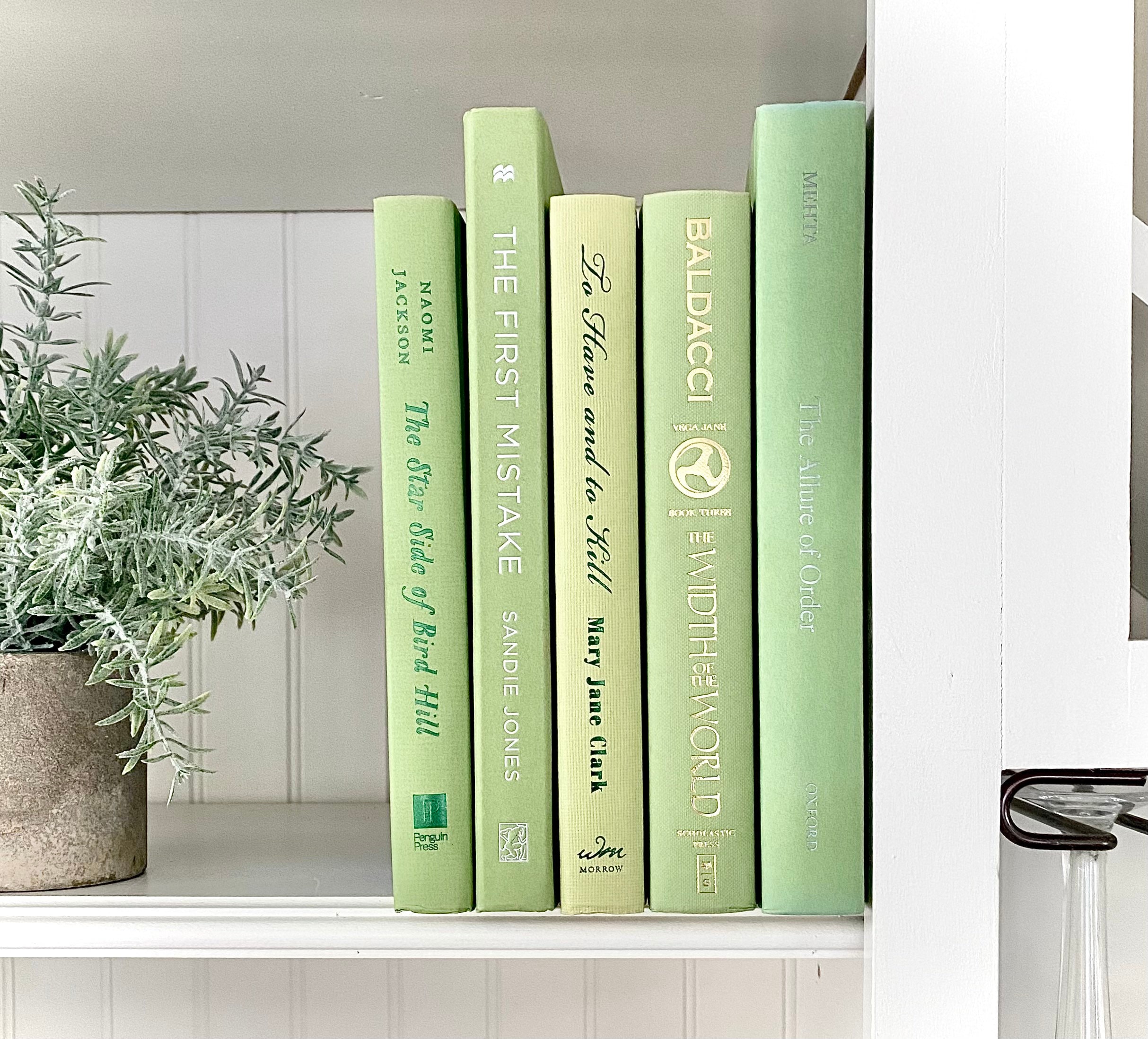 Bundle of Mixed Green Books, Lime Book, Staging Books, Home Decor ...