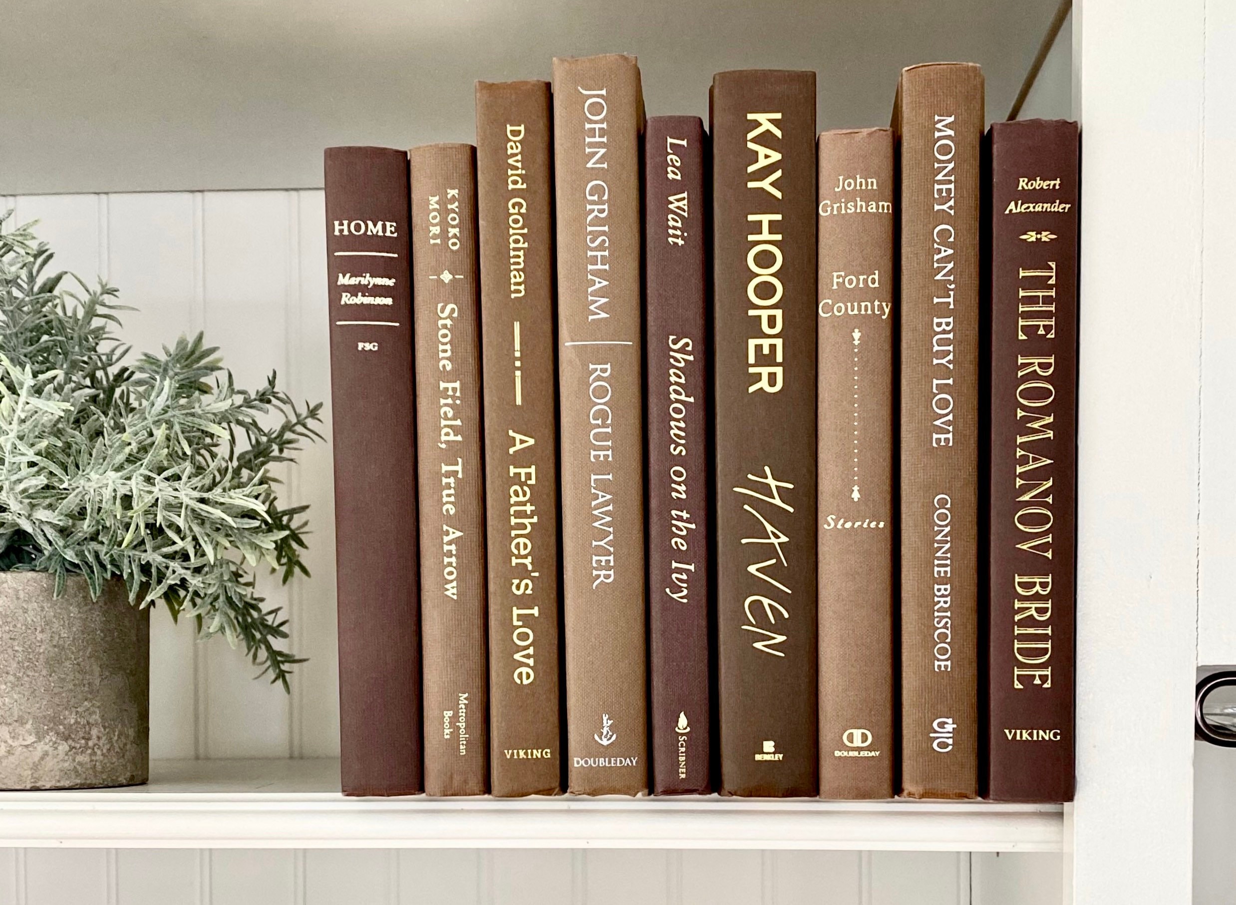 Mixed Brown Books, Staging Books, Home Decor, Decorative Books ...