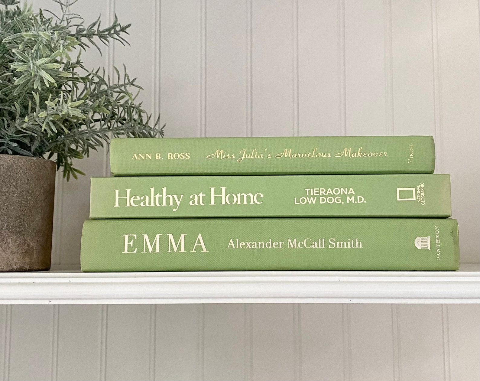 Bundle of Mixed Green Books, Lime Book, Staging Books, Home Decor ...
