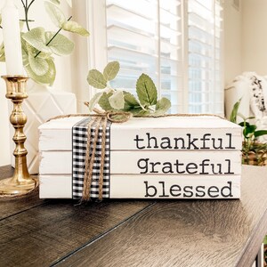 Fall Decor/book Stack/book Bundle/stamped Books/farmhouse Books/painted ...