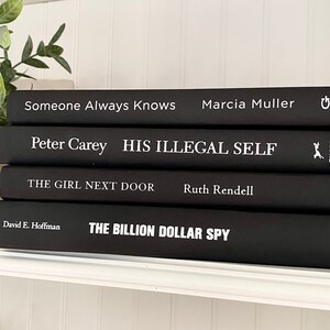Bundle of Black Books, Staging Books, Home Decor, Decorative Books ...