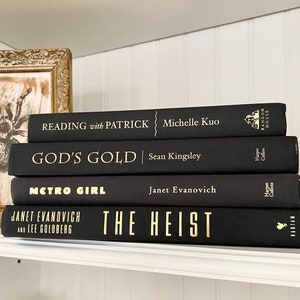 Bundle of Black Books, Staging Books, Home Decor, Decorative Books ...