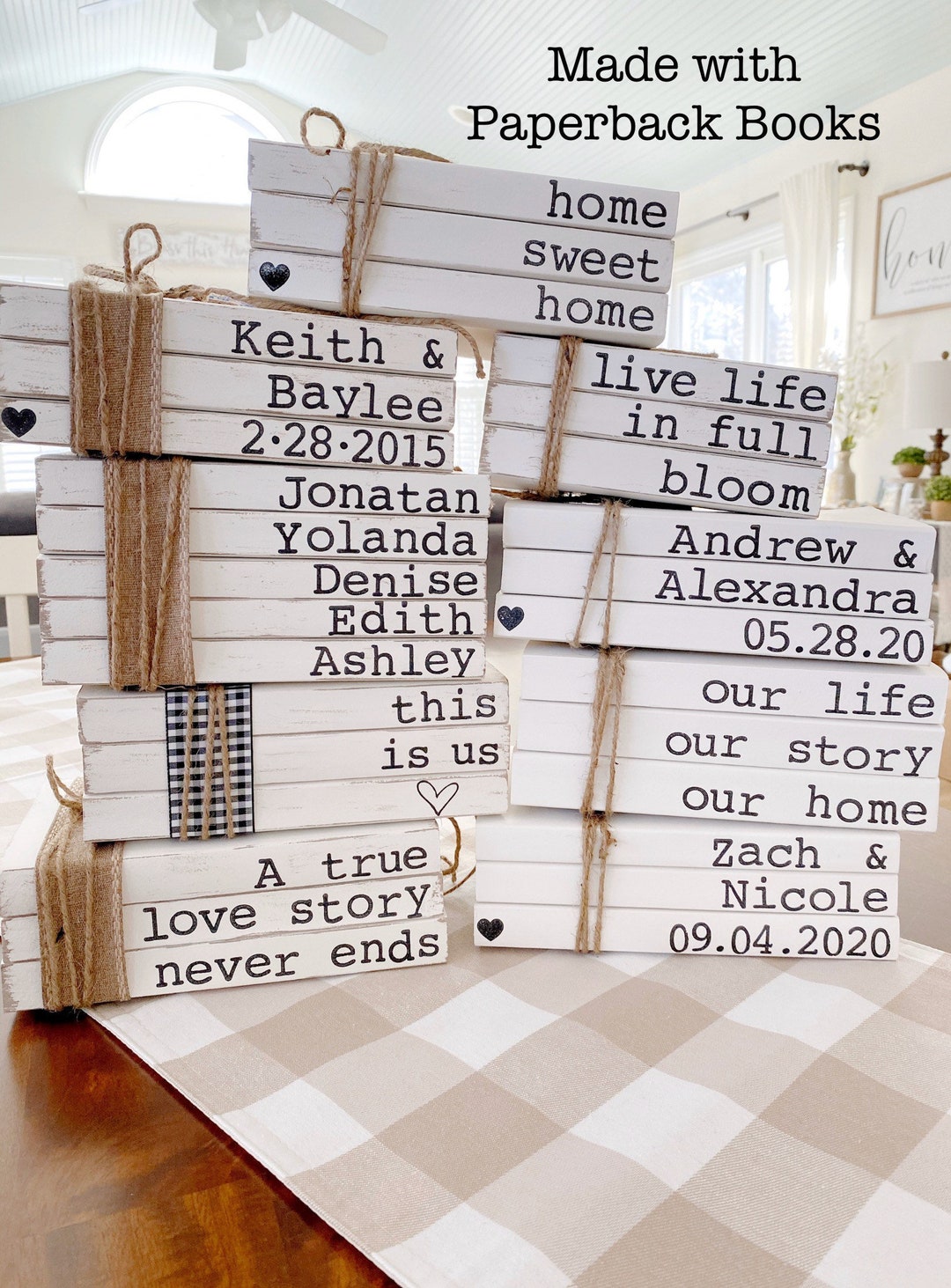 Personalized Book, Stamped Book, Decorative Book, Book With Name ...