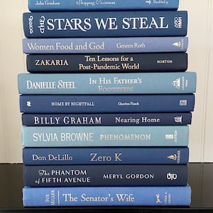 Blue Navy French Blue Books, Decorative Books, Bookshelf Decor, Table ...