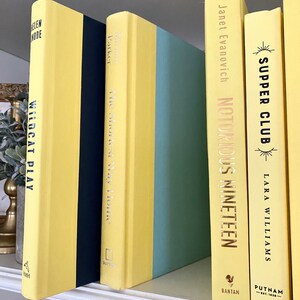 Yellow Books for Bookshelf Interior Design, Yellow Decor, Decorative ...